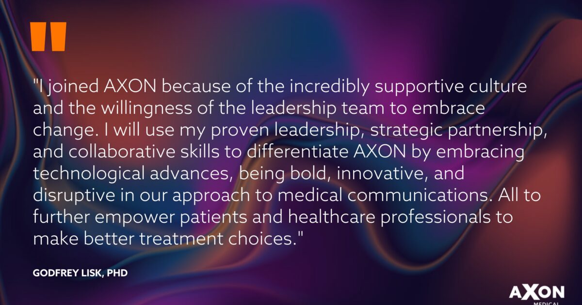 Experienced director Godfrey Lisk joins AXON’s Medical practice | AXON